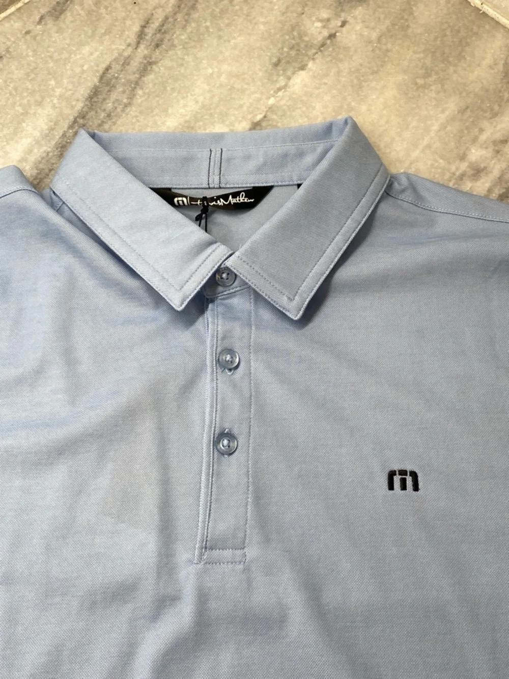 Travis Mathew | Shirts | Travis Mathew Sky Blue Performance Polo | Poshmark